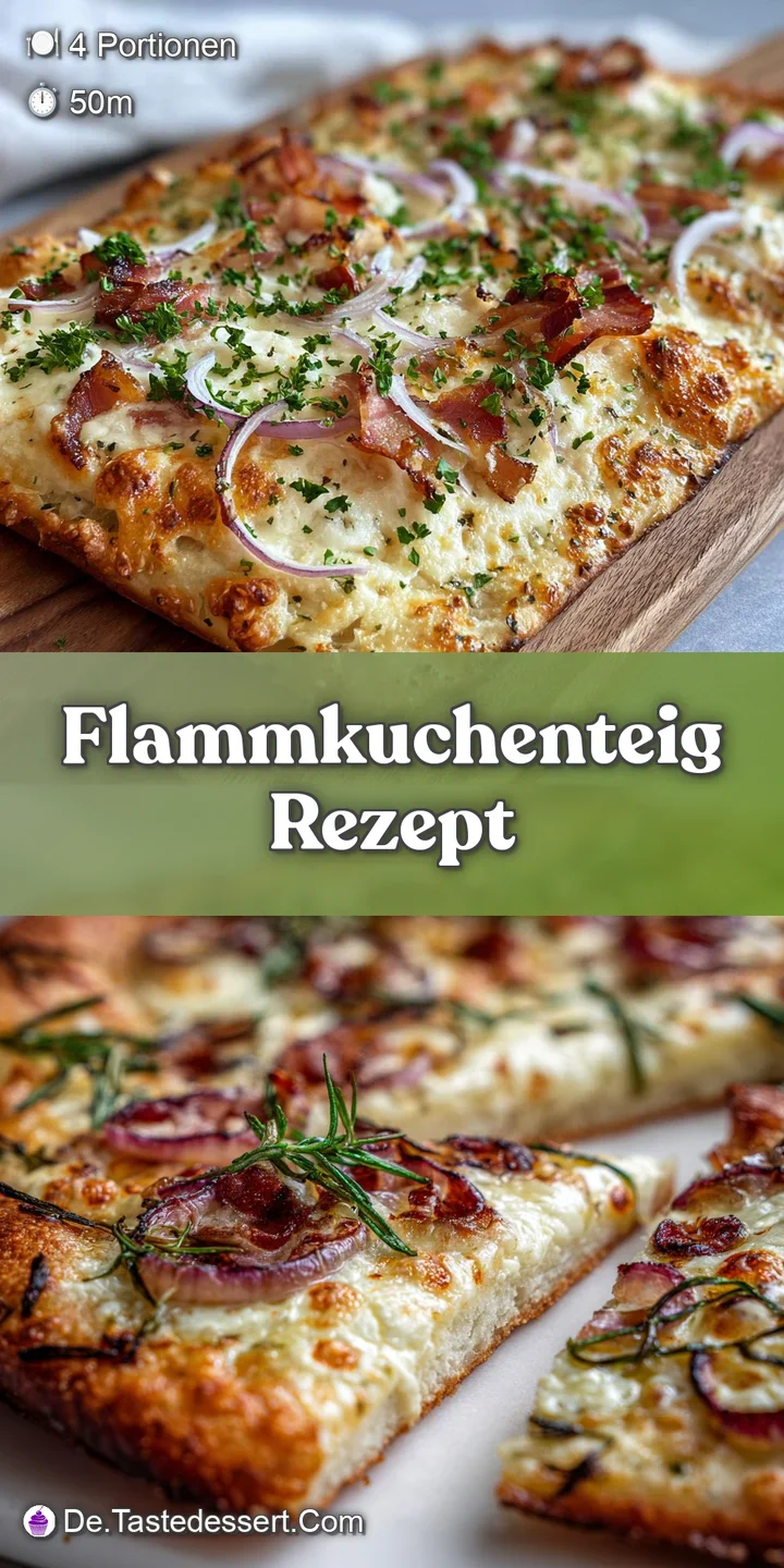 Flammkuchenteig Rezept: Der ultimative Glasboden